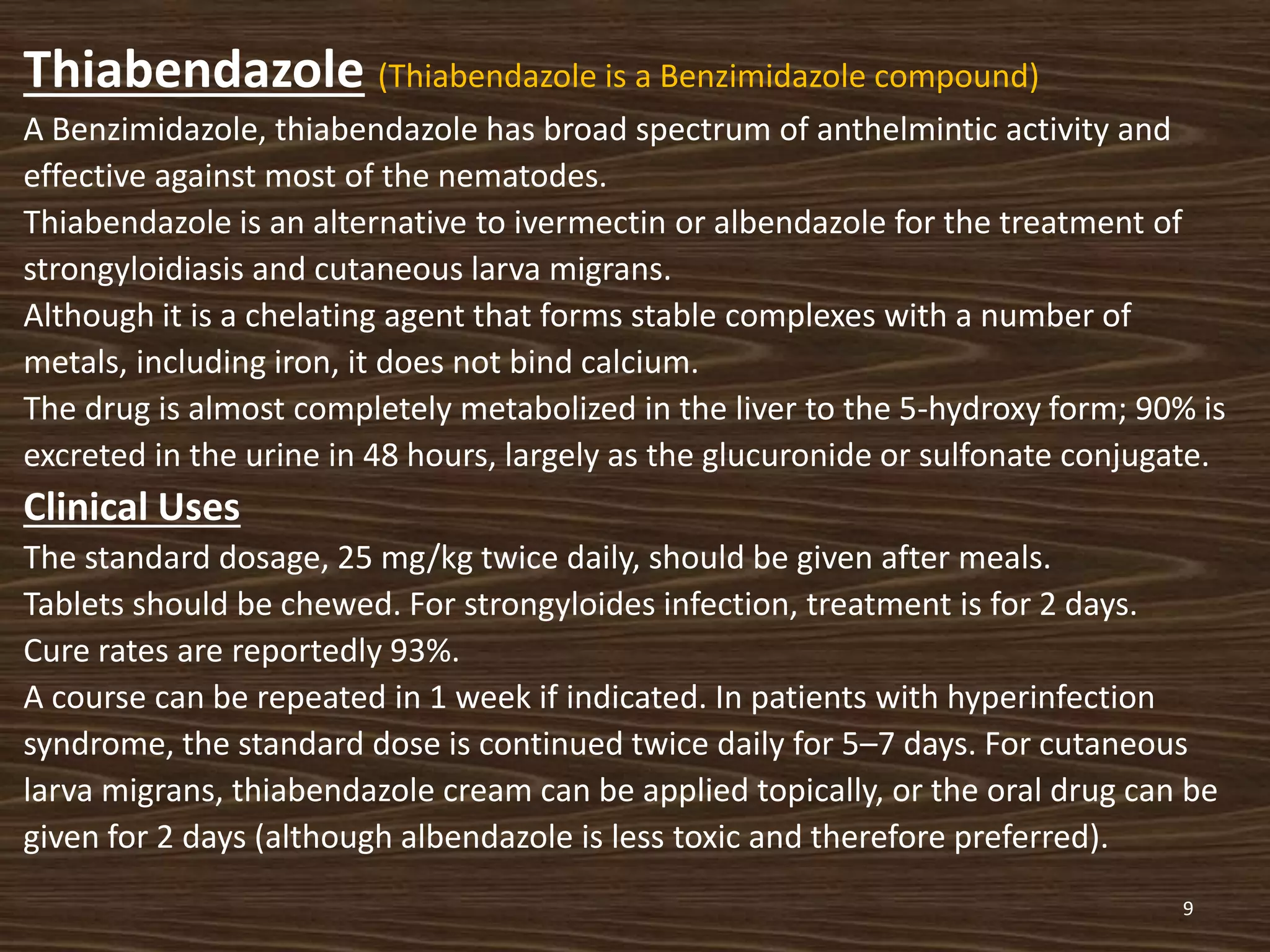 Drugs for helminthiasis. | PDF