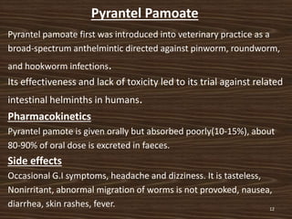 Drugs for helminthiasis. | PDF