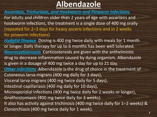 Drugs for helminthiasis. | PDF