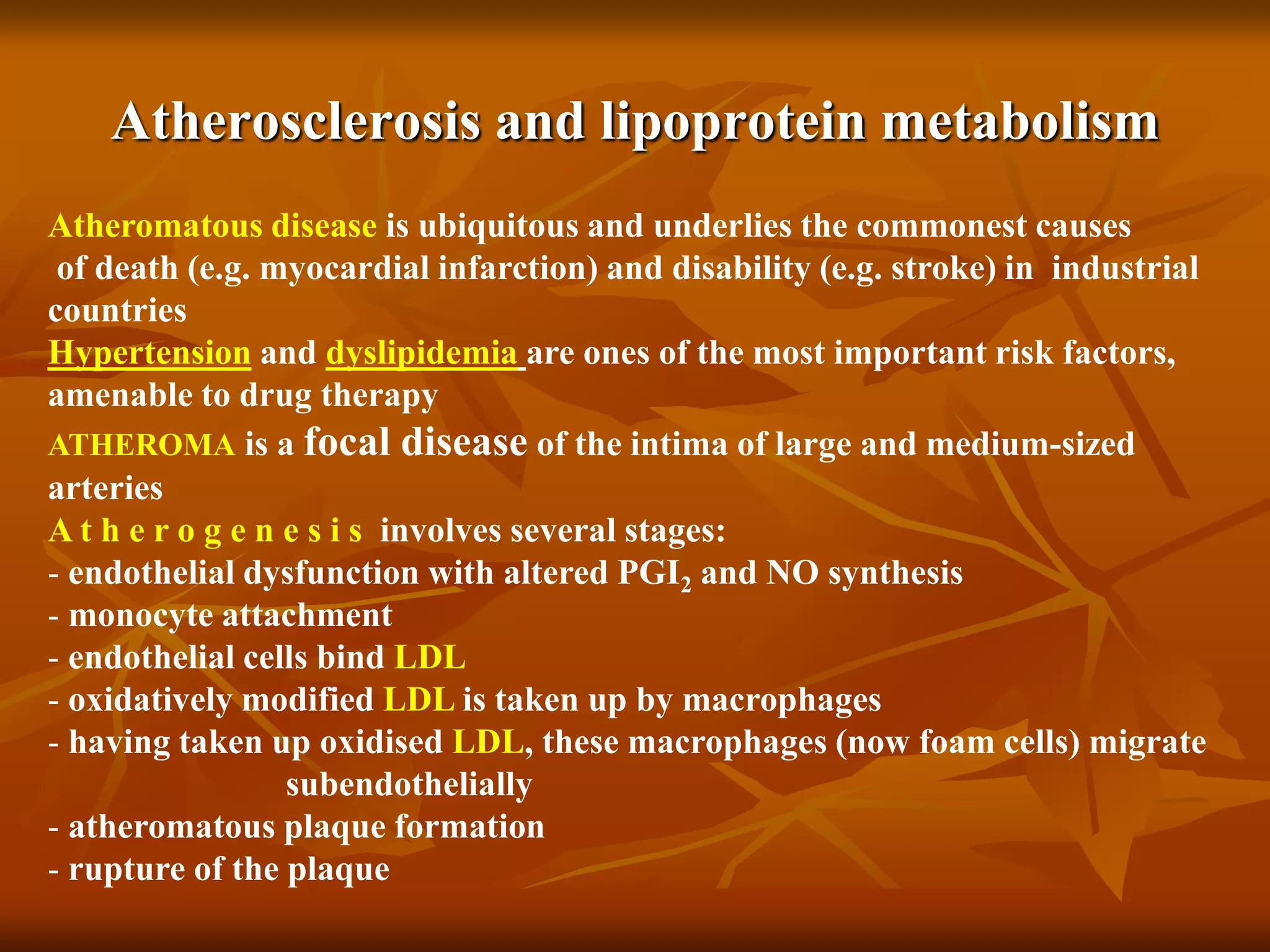 Drugs for Hyperlipidemia for BAMS students | PPT