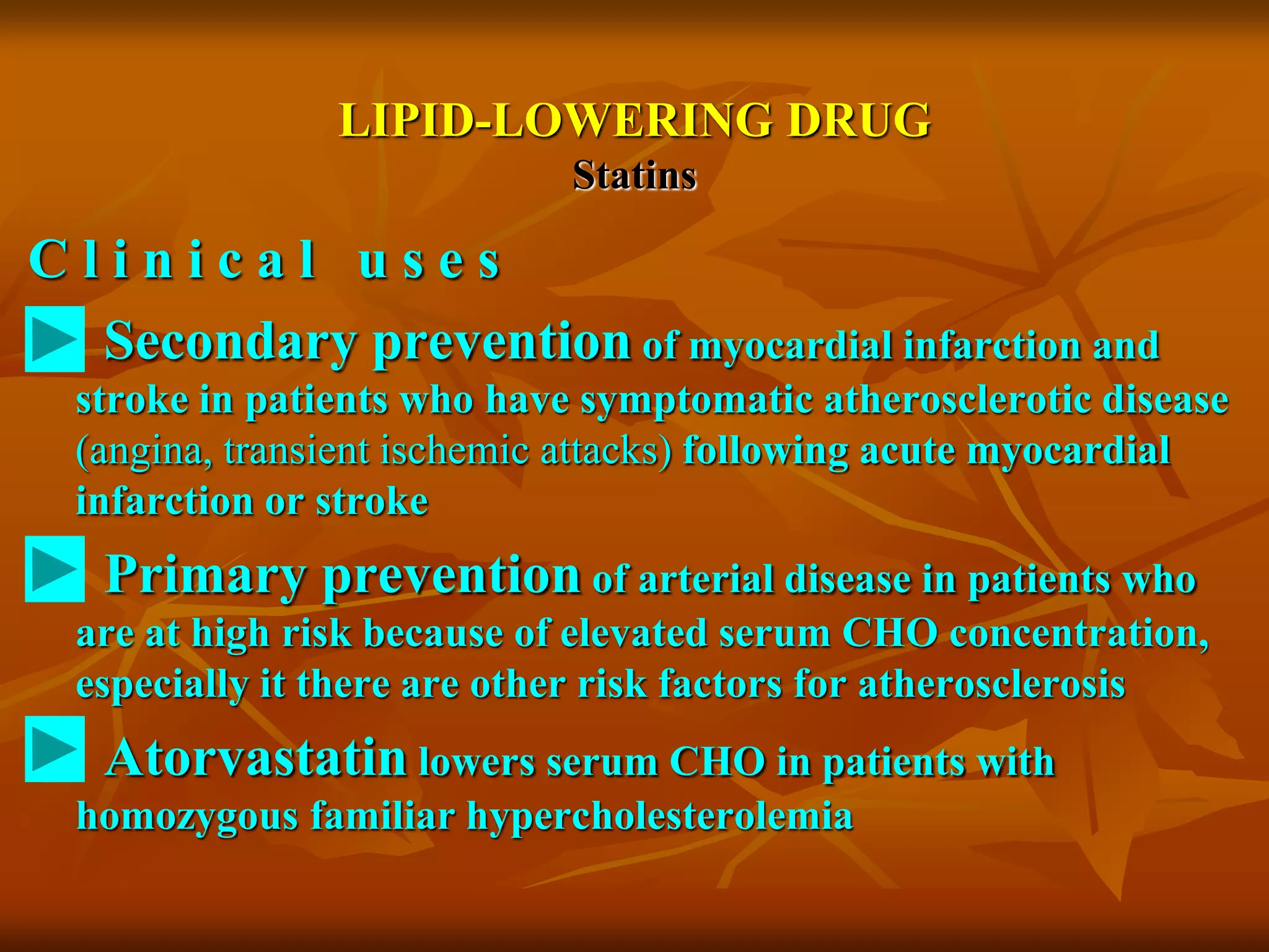 Lipid lowering drugs | PPTX