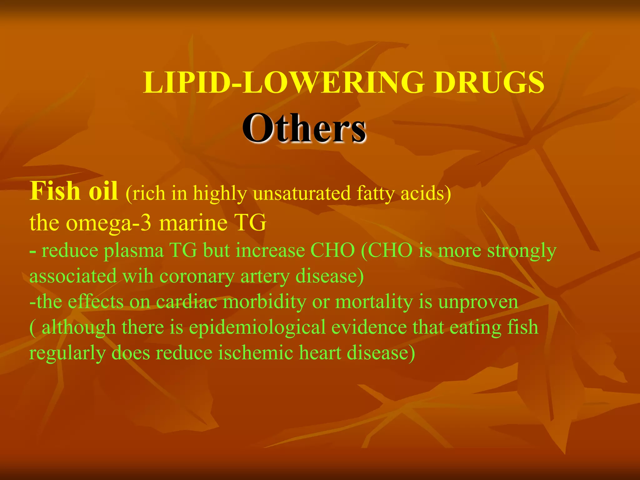 Lipid lowering drugs | PPTX