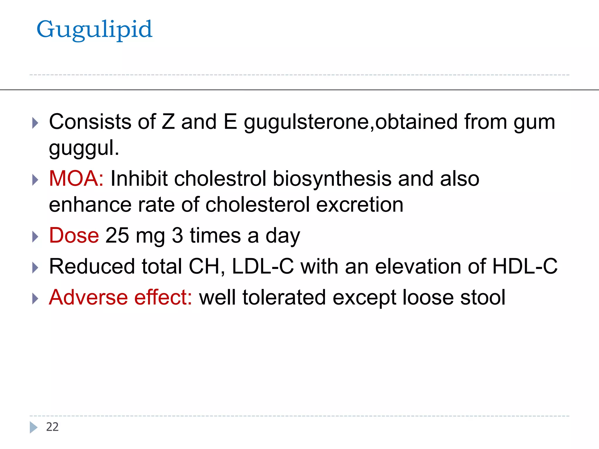 Drugs for hyperlipidiemia | PPT