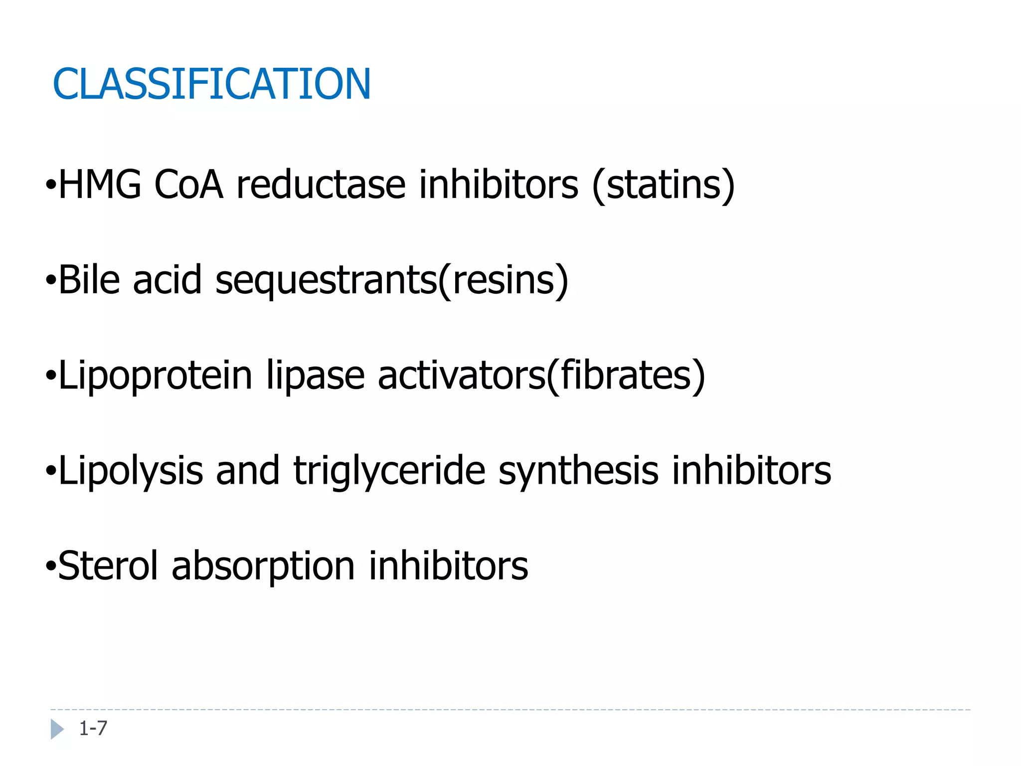 Drugs for hyperlipidiemia | PPT