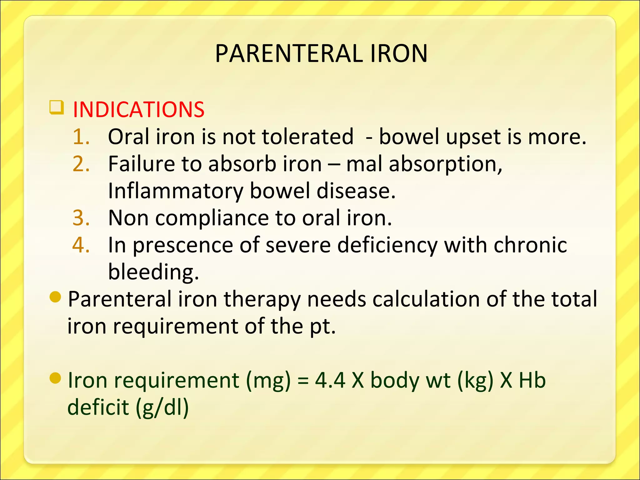 Drugs for iron def anemia | PPT