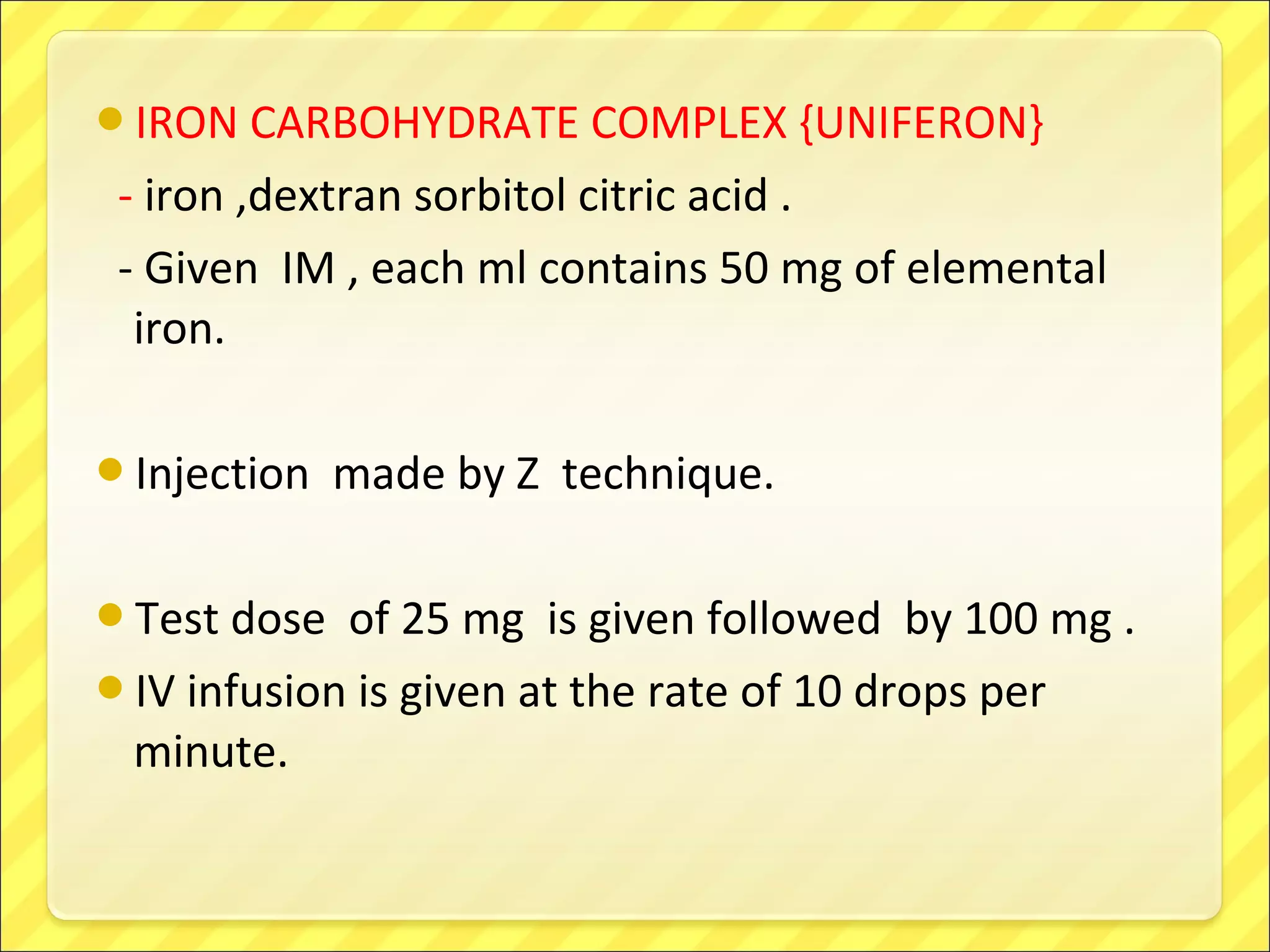 Drugs for iron def anemia | PPT