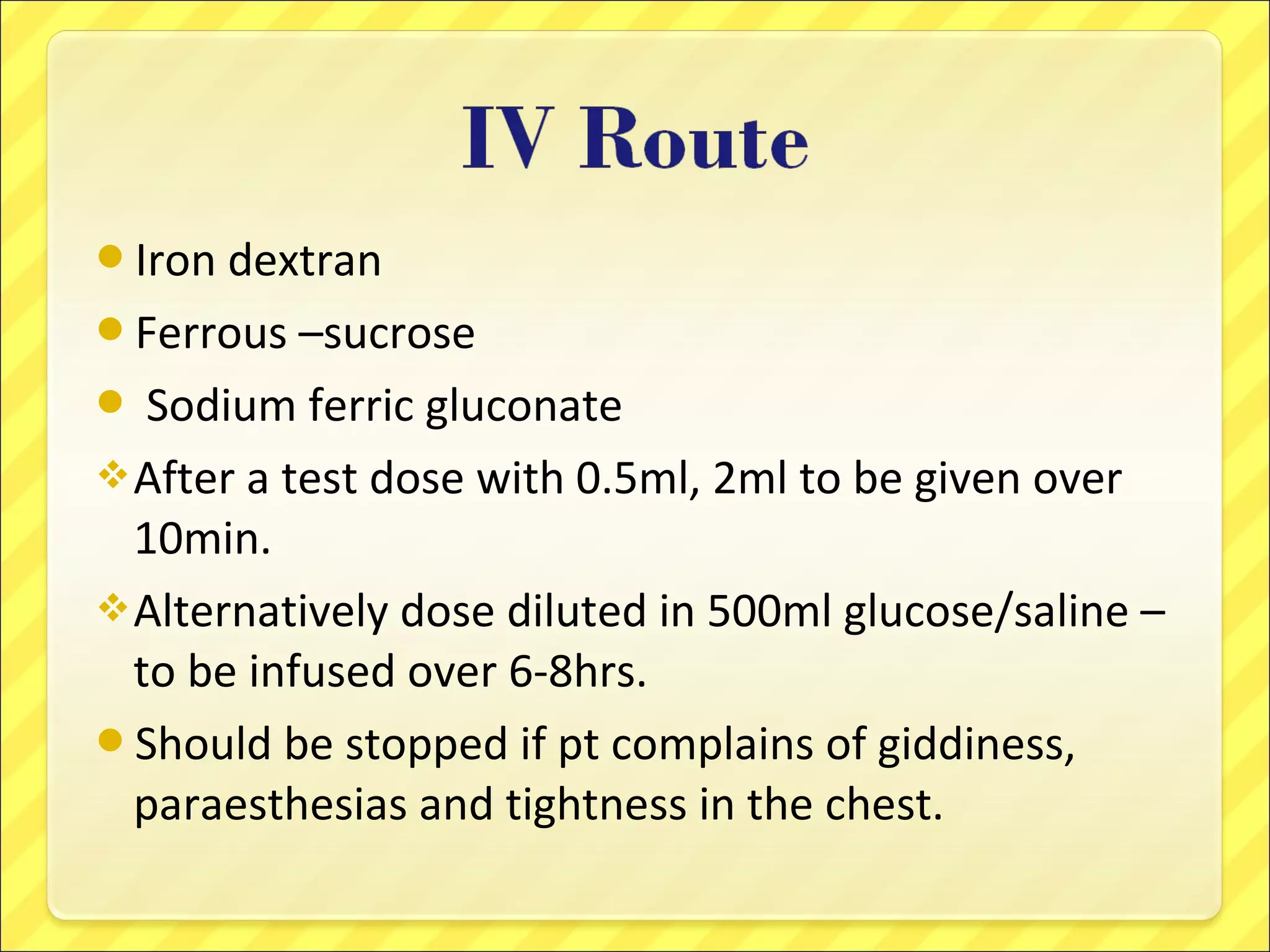 Drugs for iron def anemia | PPT