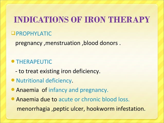 Drugs for iron def anemia | PPT