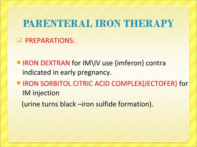 Drugs for iron def anemia | PPT