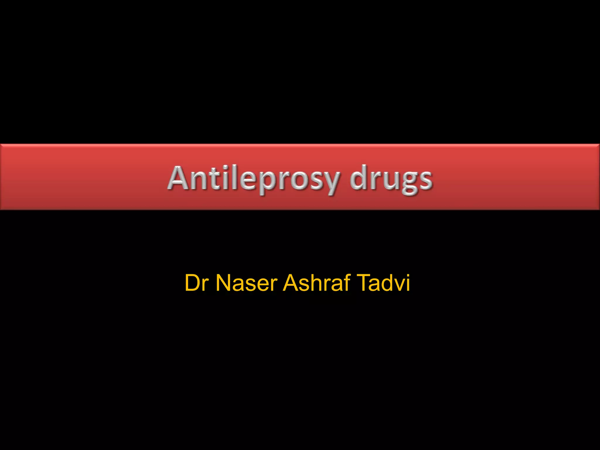 Drugs for leprosy | PDF