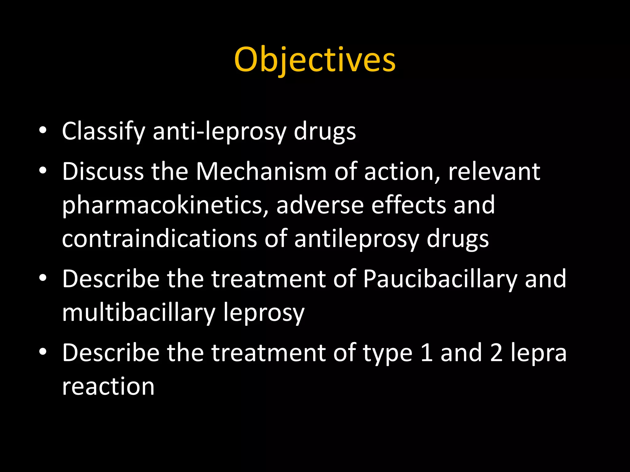 Drugs for leprosy | PDF