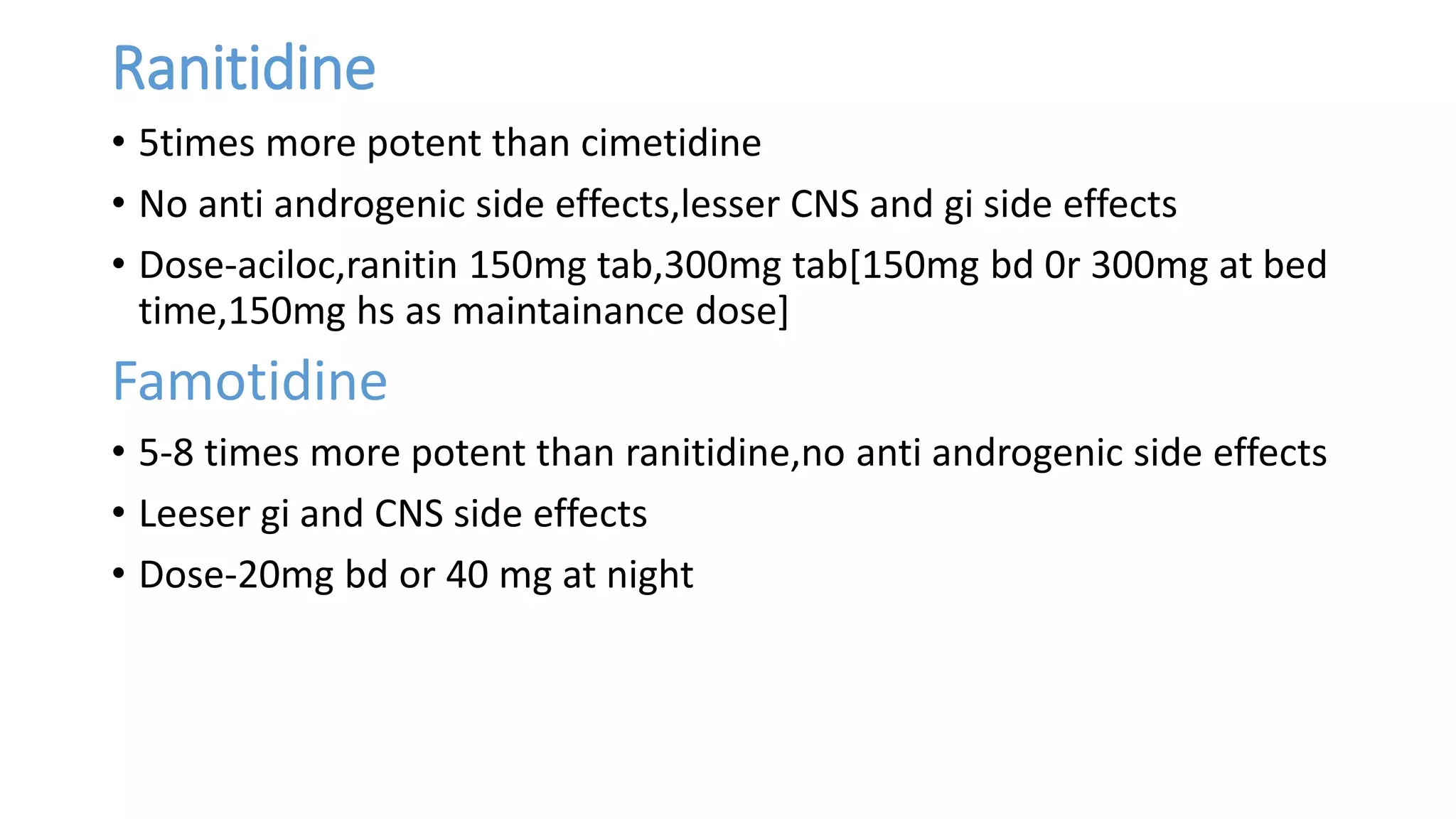 Drugs for peptic ulcer - Copy.pptx | Digestive Disorders | Diseases and ...