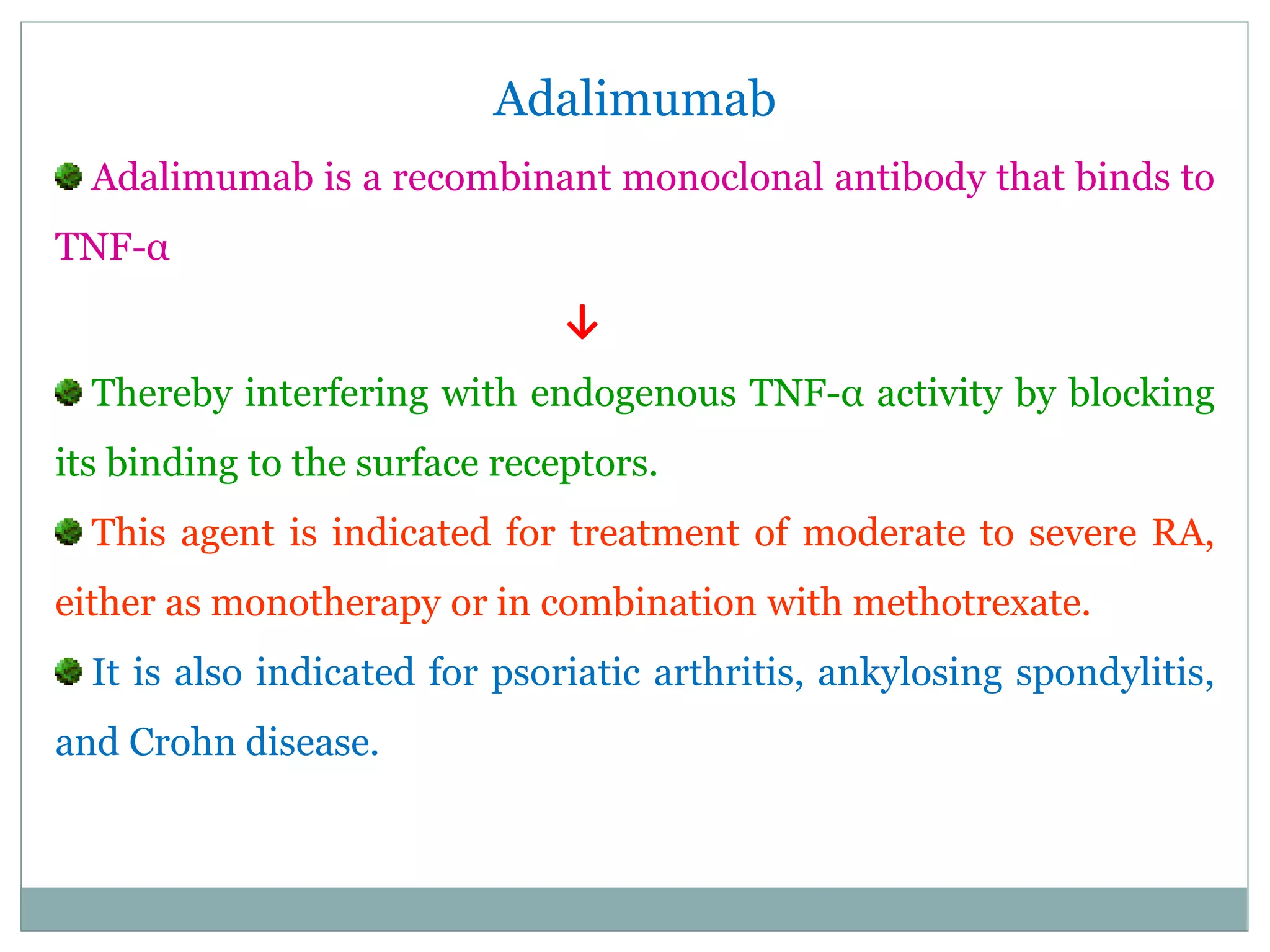 Drugs for Rheumatoid Arthritis | PPTX