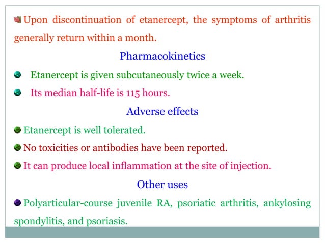 Drugs for Rheumatoid Arthritis | PPTX | Chemistry | Science