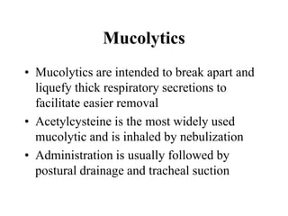 Drugs for the respiratory system | PPT