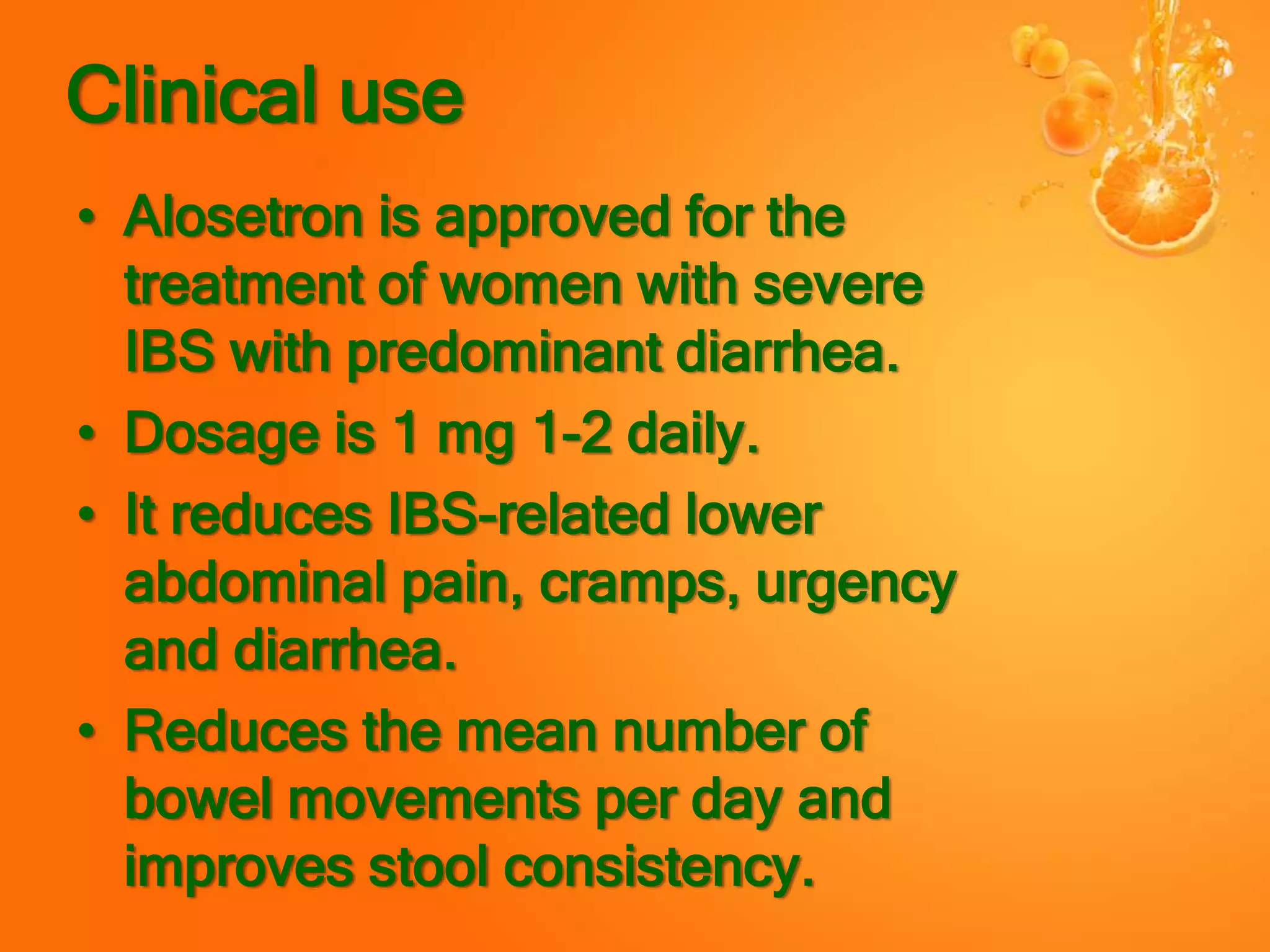 Drugs for the treatment of irritable bowel syndrome | PPSX