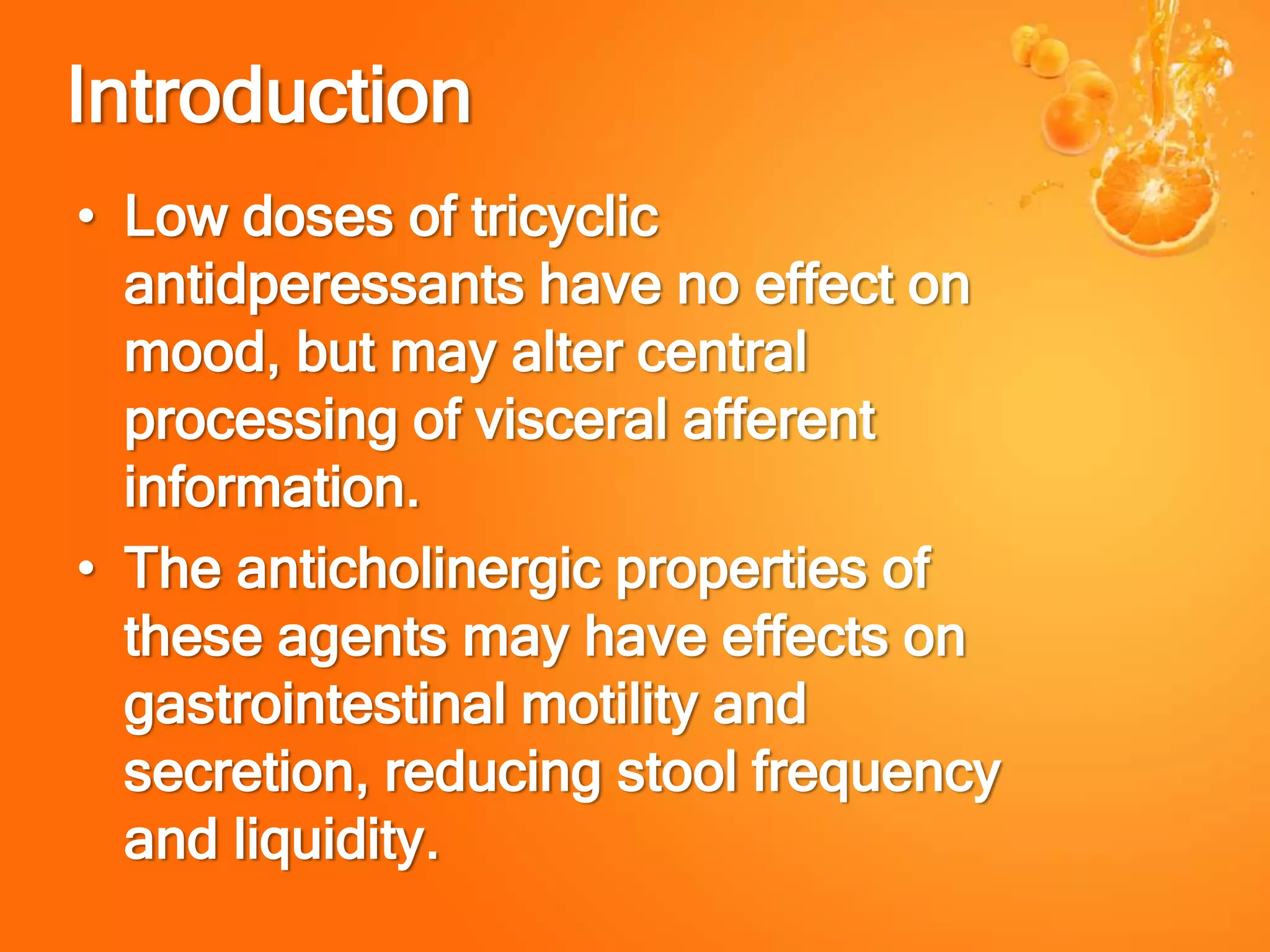 Drugs for the treatment of irritable bowel syndrome | PPSX