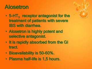 Drugs for the treatment of irritable bowel syndrome | PPSX