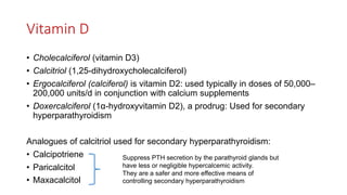 Drugs for thyroid and parathyroid disorders | PPTX