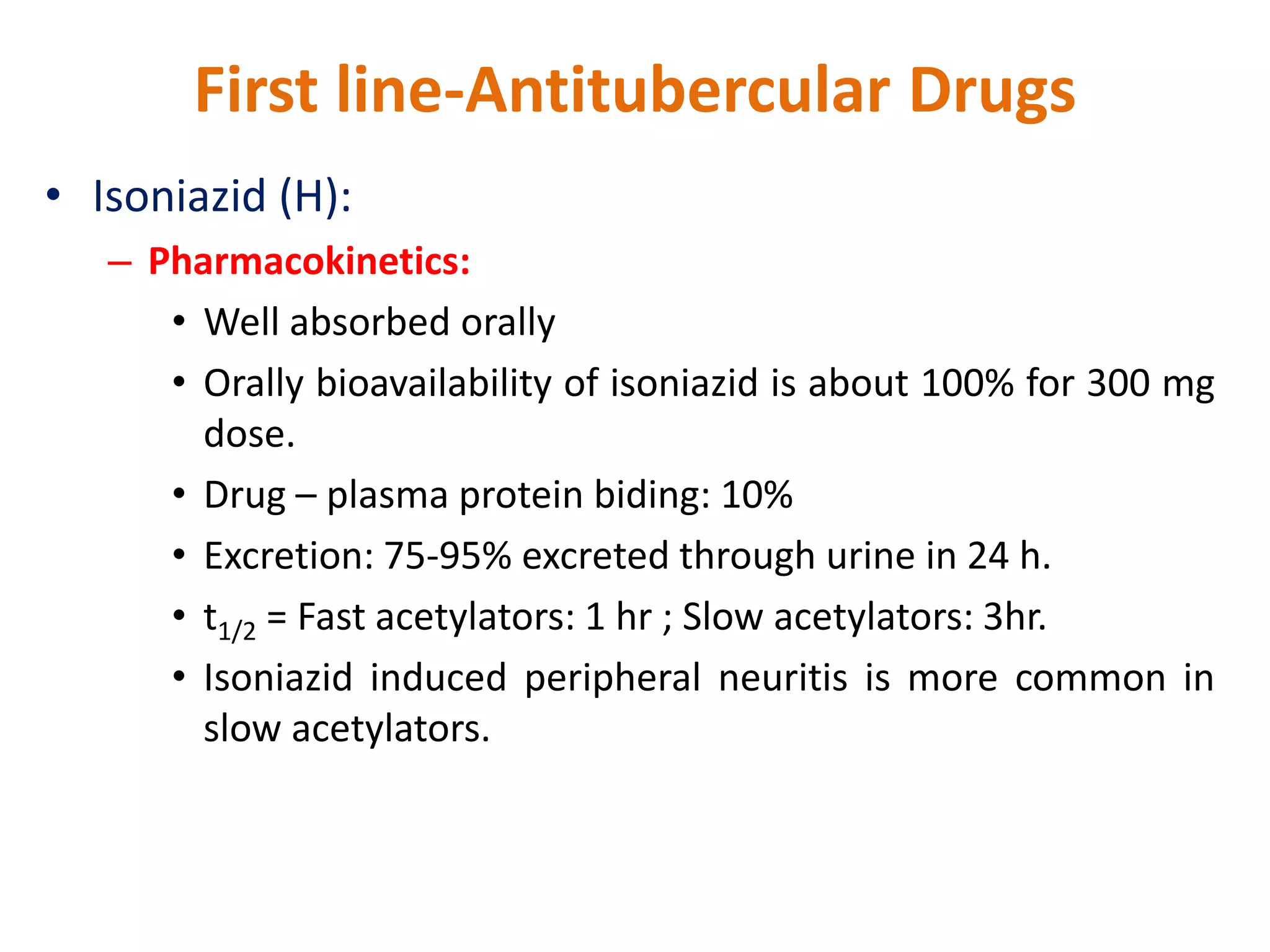 Drugs for tuberculosis | PPTX