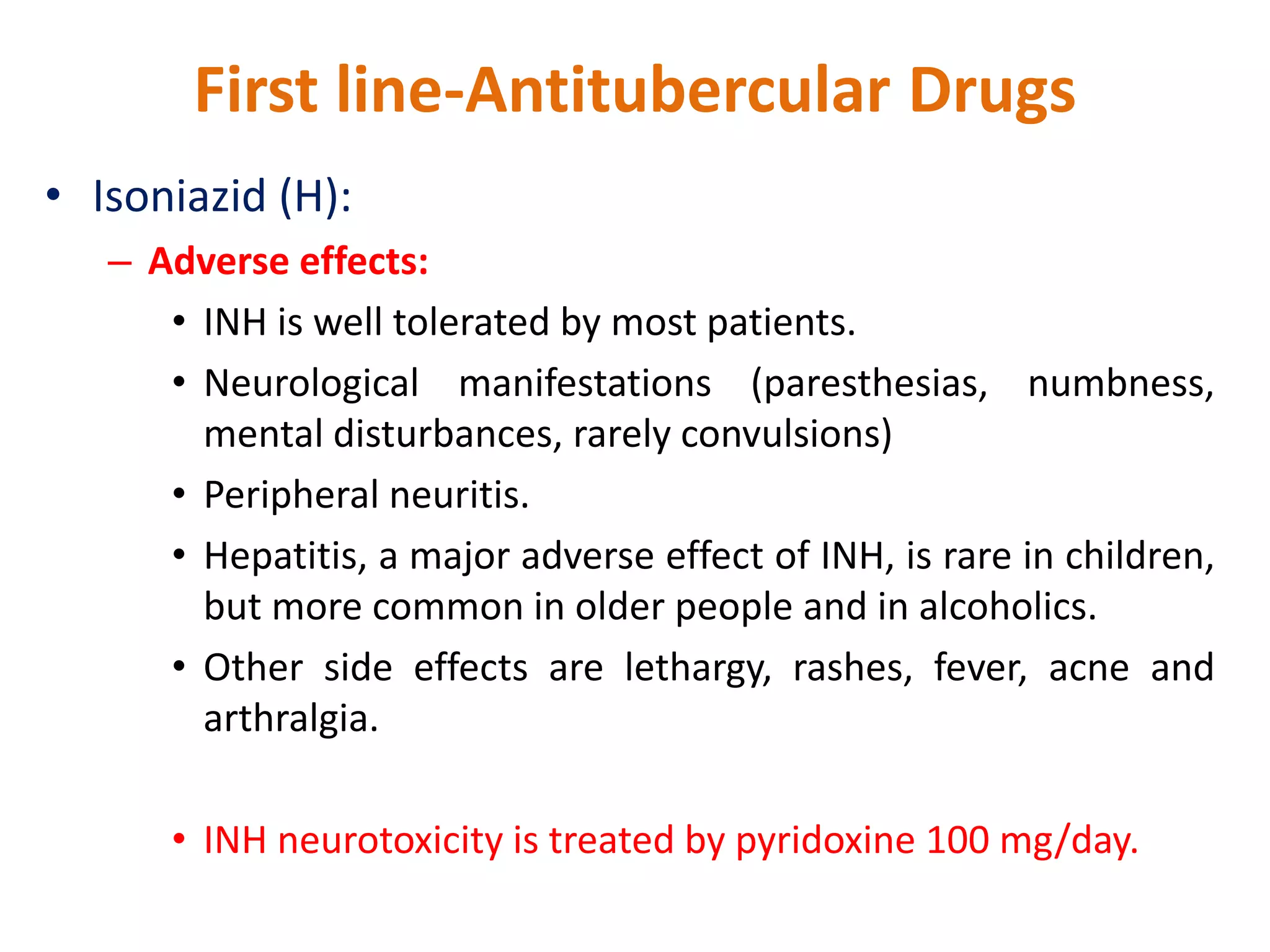 Drugs for tuberculosis | PPTX
