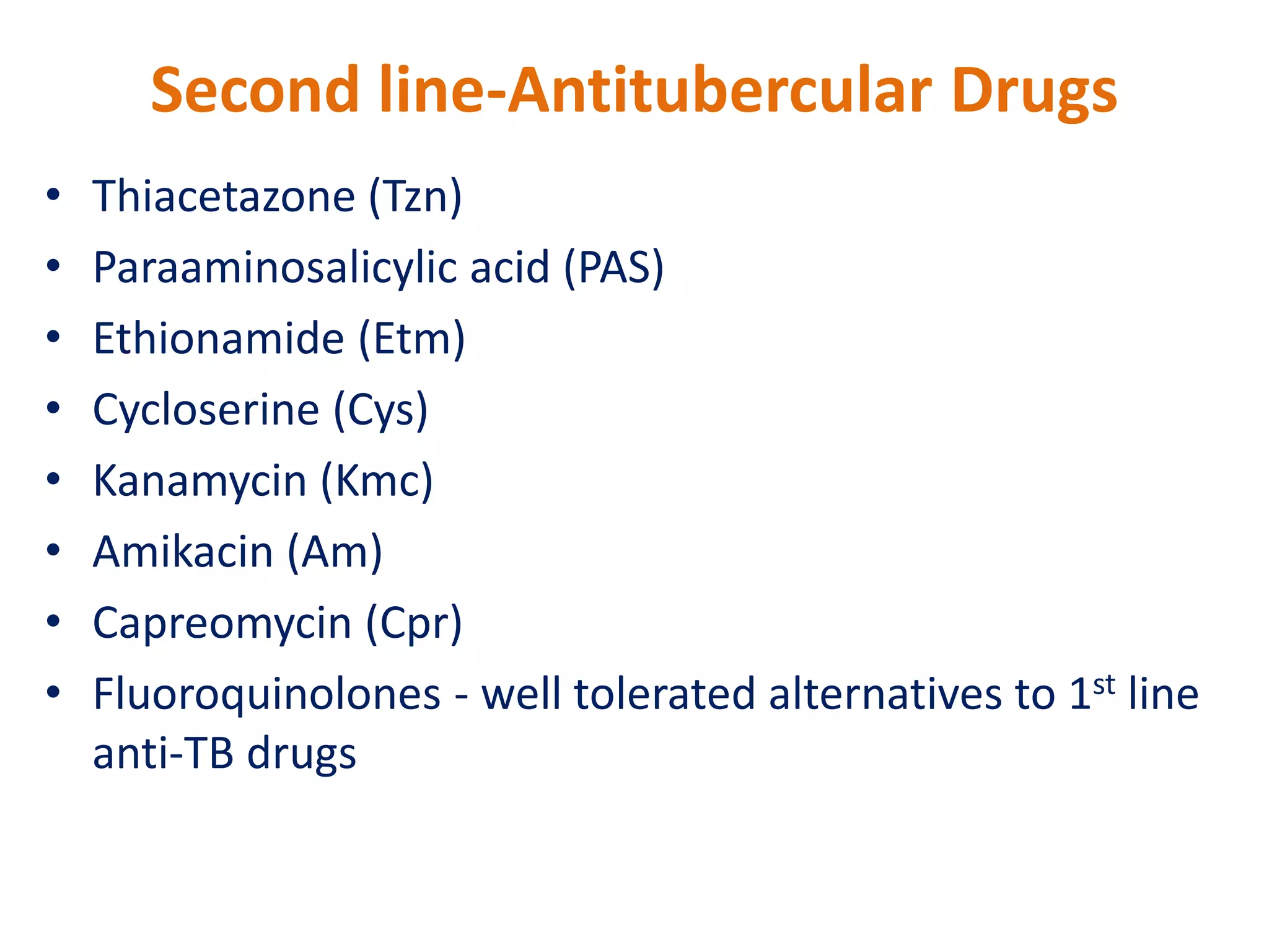 Drugs for tuberculosis | PPTX