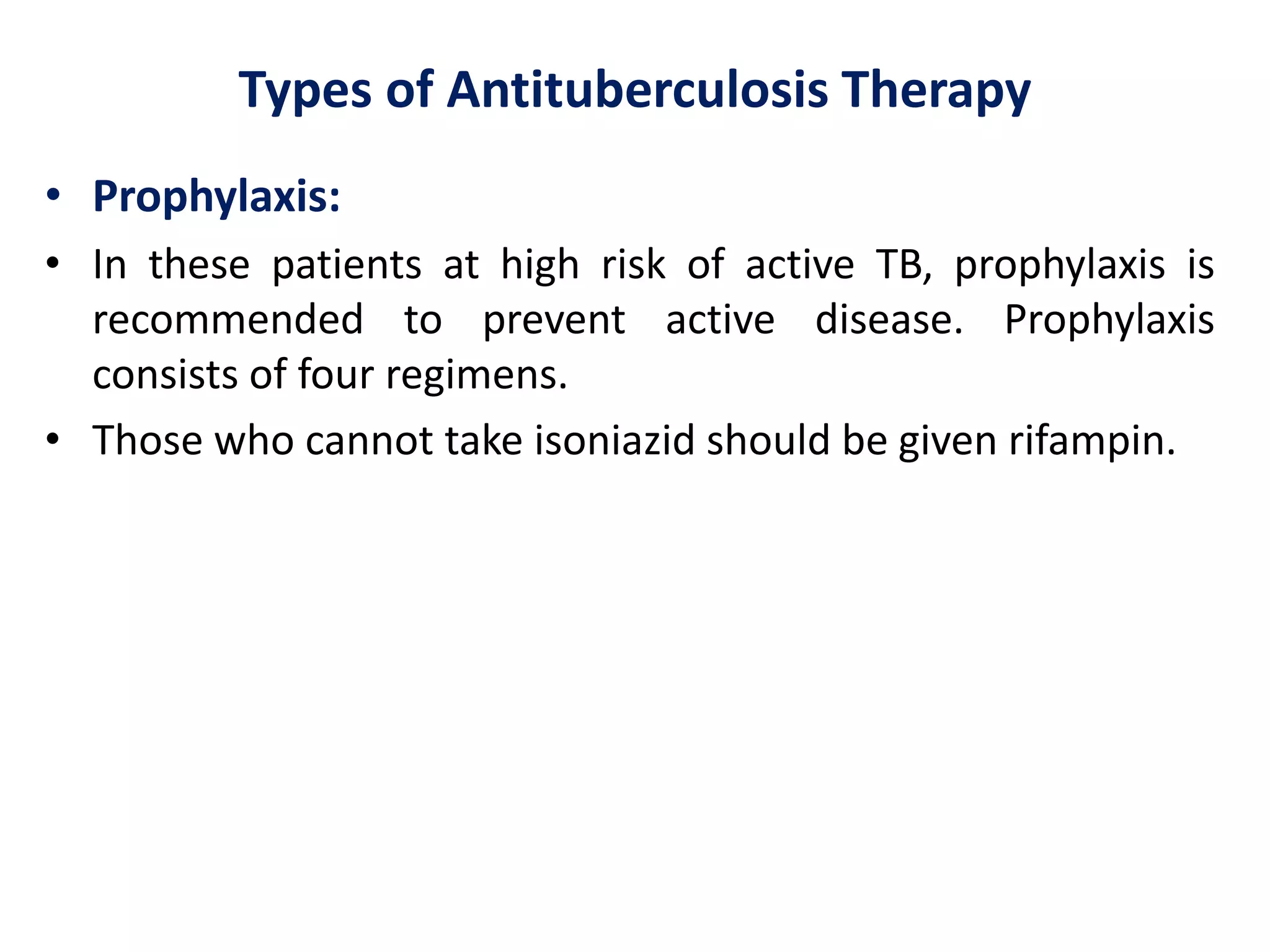 Drugs for tuberculosis | PPTX | Lung and Respiratory Health | Diseases ...