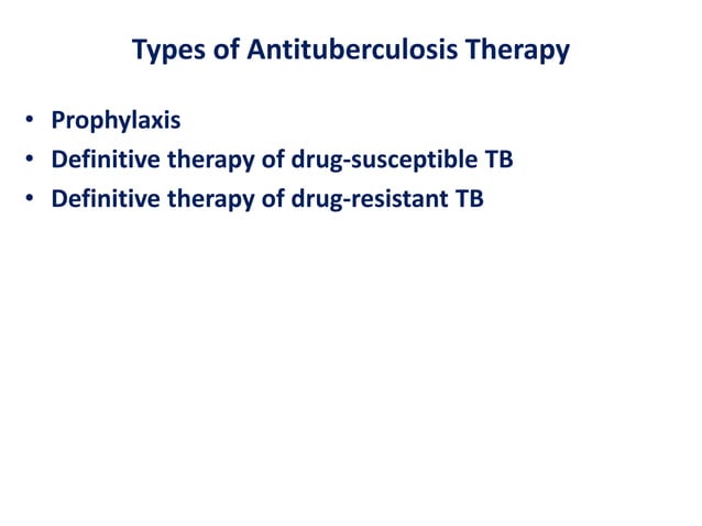 Drugs for tuberculosis | PPTX | Lung and Respiratory Health | Diseases ...