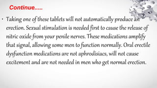 Drugs for Erectile Dysfunction | PPTX