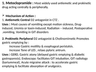 Drugs for vomiting and dairrhea pharmacology.pptx