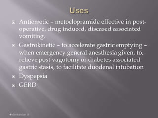 Drugs for vomiting | PPT