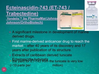 Drugs from marine sources | PPTX