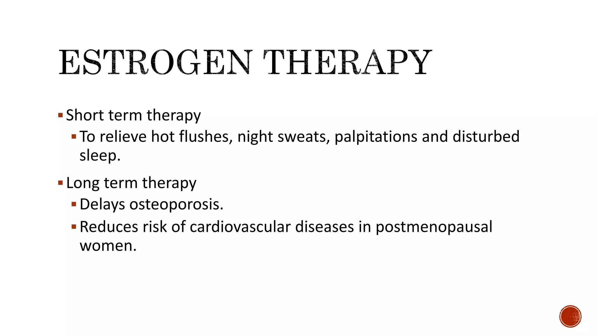 Drugs in hormone replacement therapy(hrt) | PPT