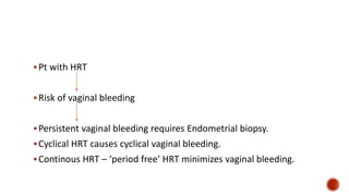 Drugs in hormone replacement therapy(hrt) | PPTX | Menopause ...