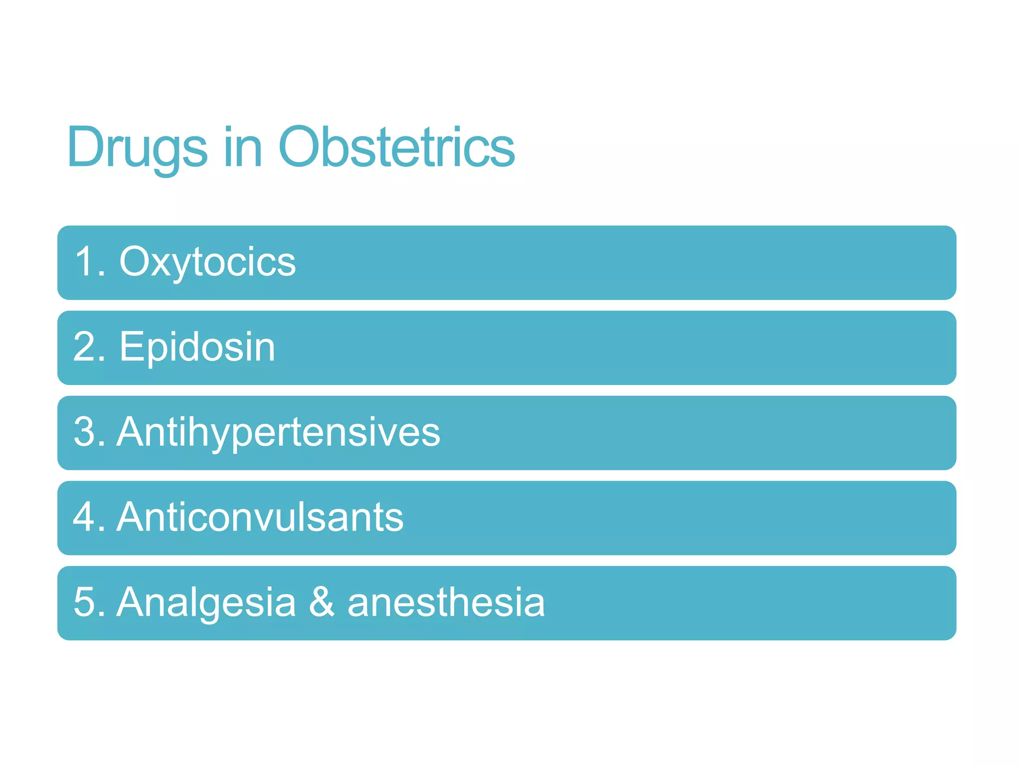Drugs in obstetrics | PPTX