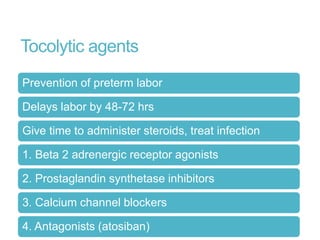 Drugs in obstetrics | PPTX