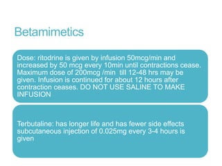 Drugs in obstetrics | PPTX