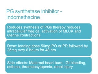 Drugs in obstetrics | PPTX
