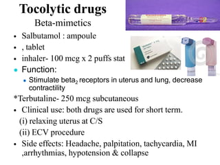 Drugs in obstetrics.pdf ‘’……………………………….. | PDF