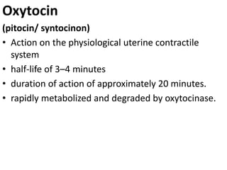 Drugs in obstetrics and gynaecologybsc nursing 1.pptx