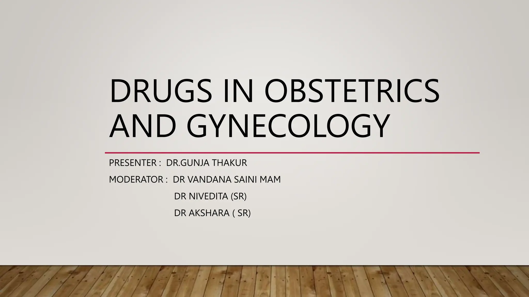 important drugs in obstetrics and gynaecology | PPTX | Pregnancy ...
