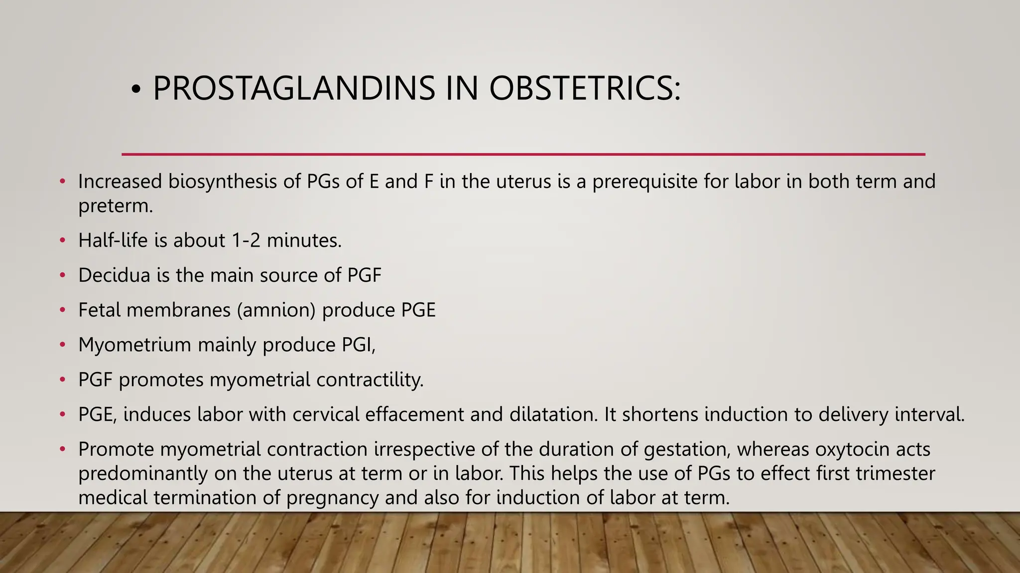 important drugs in obstetrics and gynaecology | PPTX