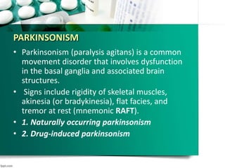 Drugs in Parkinsonism | PPT