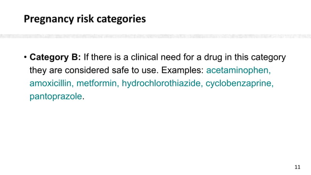 Drugs in pregnancy | PPTX