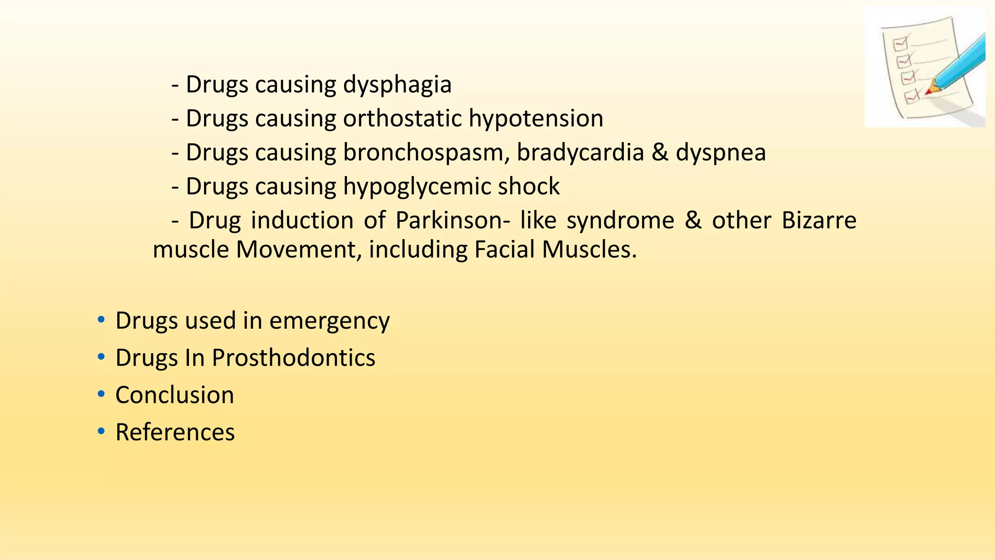 Drugs in prosthodontics | PPTX