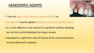 Drugs in prosthodontics | PPTX