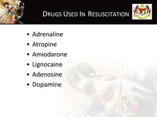 Drugs in resus | PPTX