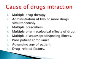Pharmacology of Drugs interactions | PPTX