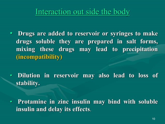 Drugs Interactions.ppt | Substance Abuse | Diseases and Conditions