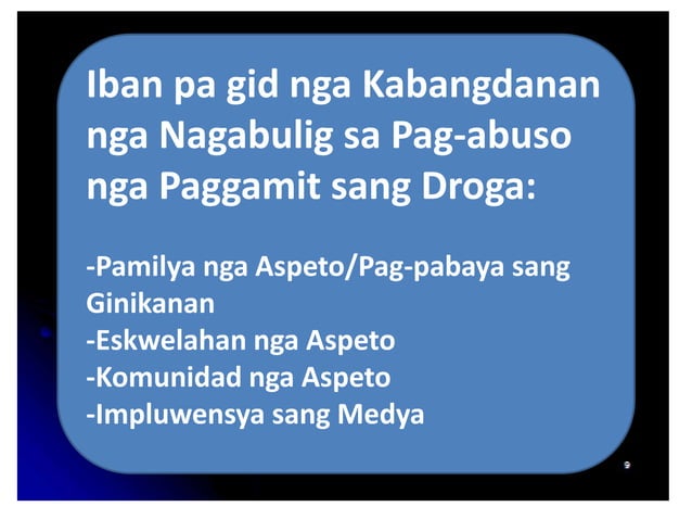 DRUGS LECTURE (Hiligaynon).pptx | Free Download